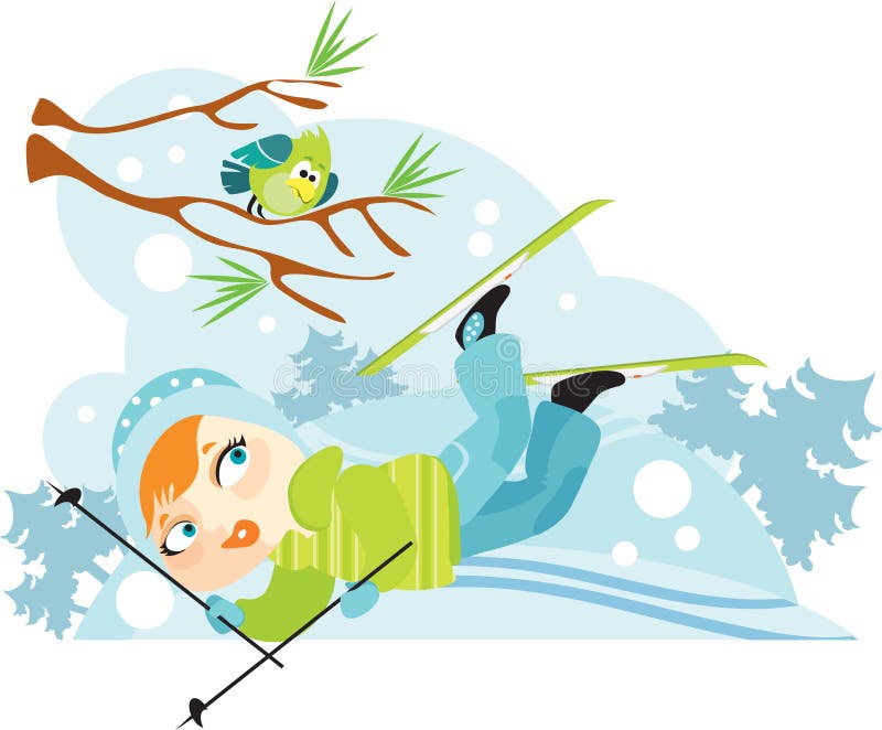 Falling Skier Stock Illustrations – 175 Falling Skier Stock ...