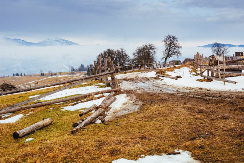 The Beginning of Spring in the Mountains Stock Image - Image of autumn ...