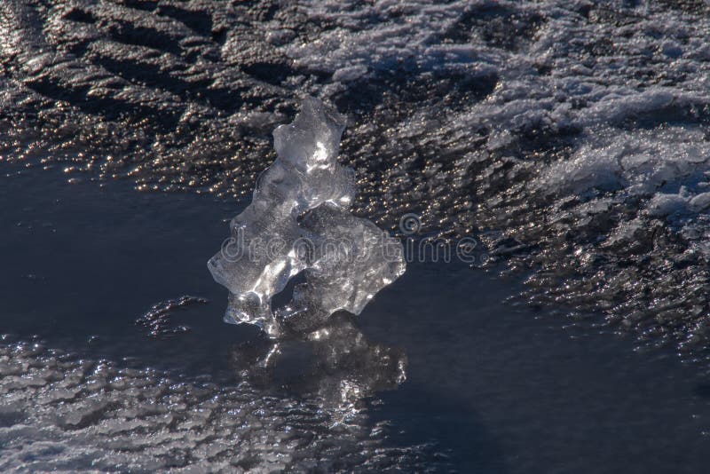The Beginning of Spring, Melting Ice Stock Photo - Image of spring ...
