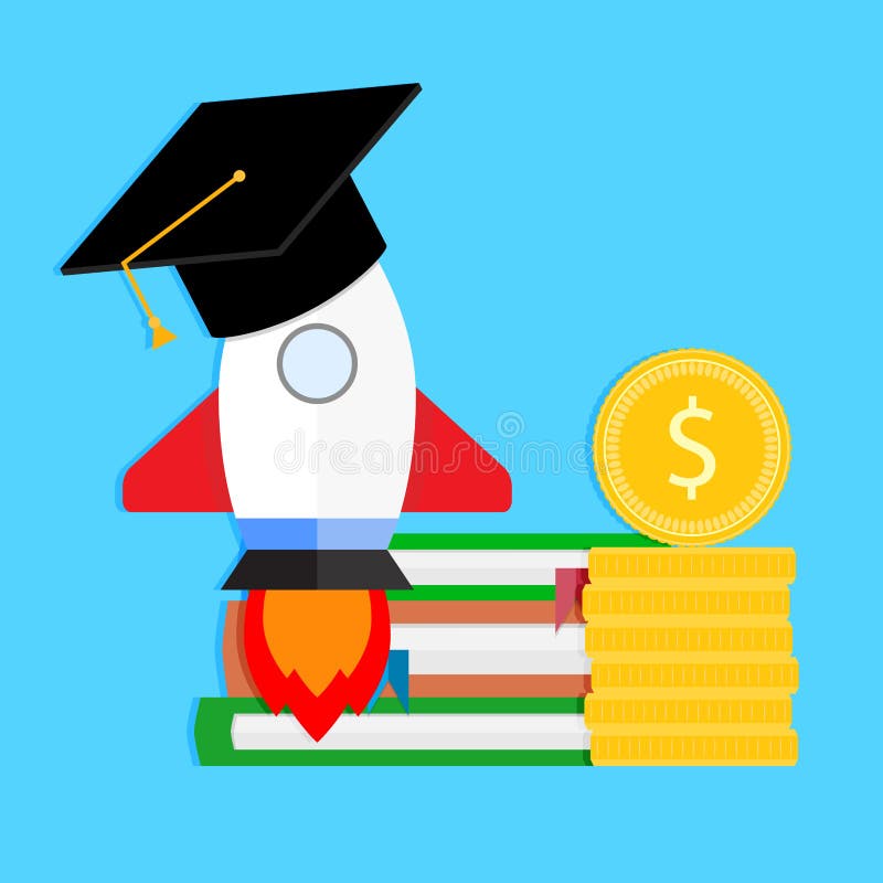 Rocket Learning Vector Logo Design Template. Stock Vector ...