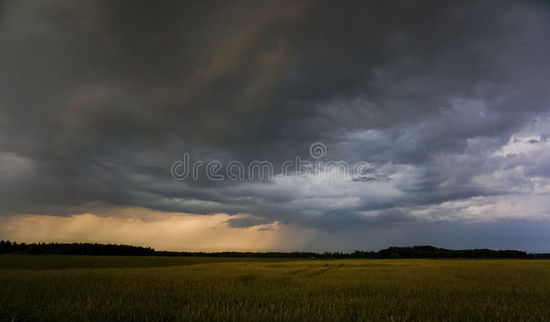 The Beginning of a Summer Storm. a Rush of Clouds, a Stream of Rain, a ...