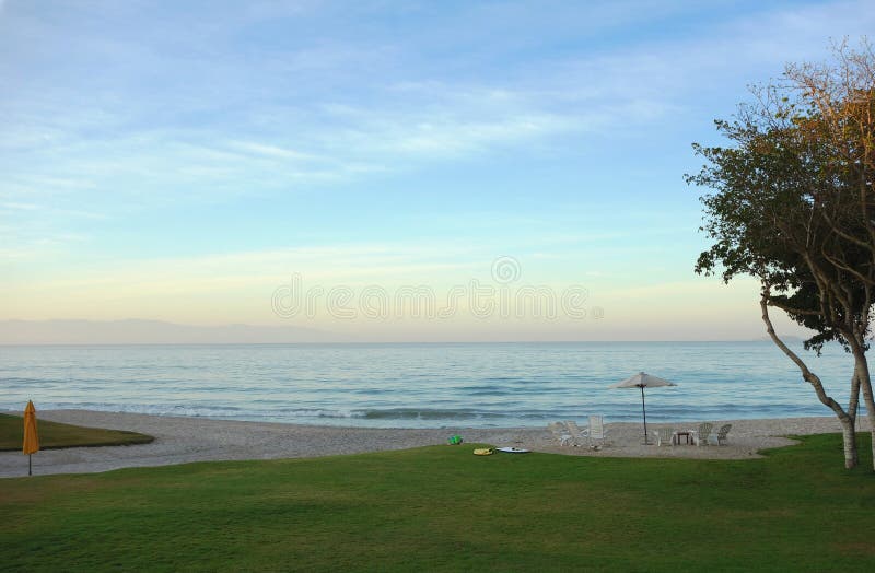 Beginning of the Sunset stock image. Image of relax, ocean - 42624455