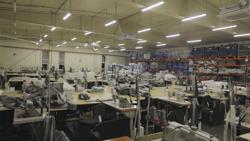 The Beginning of the Working Day in the Warehouse. Turning on the ...