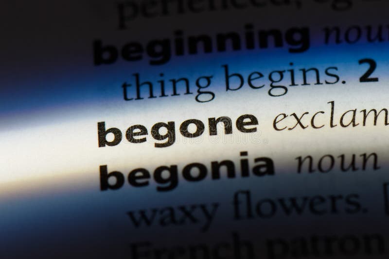 Begone stock image. Image of word, isolated, concept - 114404823