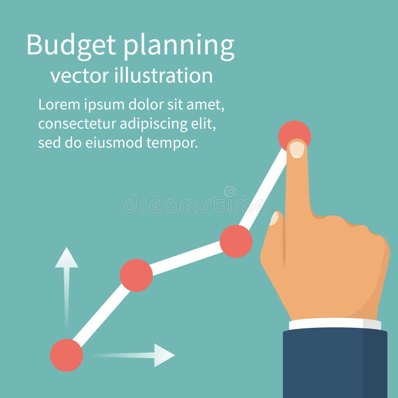 Begroting Het Pictogramconcept Van De Planningslijn Begroting Die ...