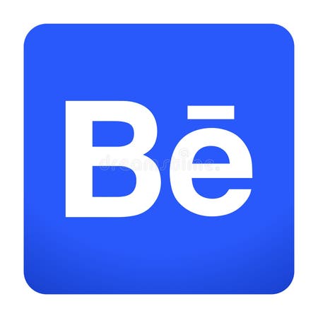 Behance icon vector editorial image. Illustration of background - 134387280