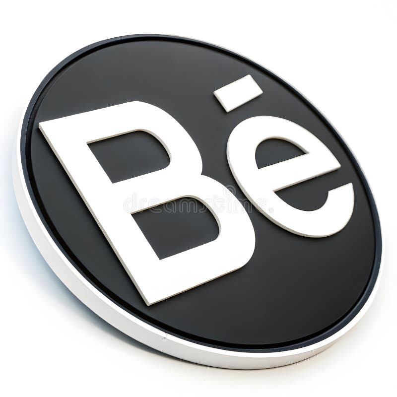 Behance Logo Isolated on White Background Stock Illustration ...