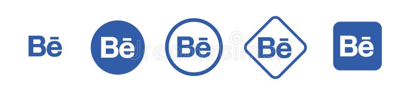 Behance Set of Social Media Logos Editorial Stock Image - Illustration ...