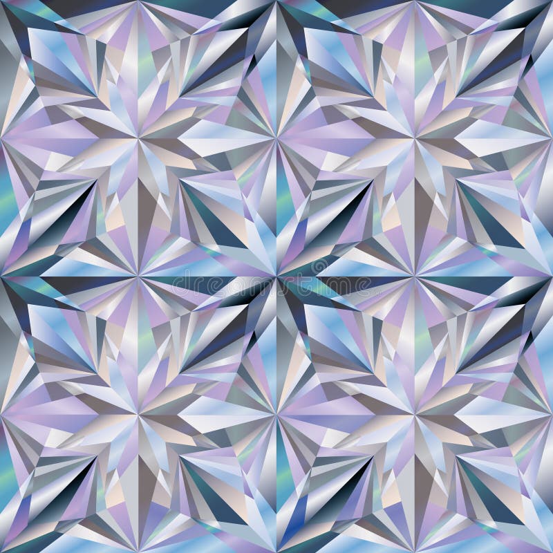 Behang Van De Diamant Het Naadloze Textuur, Vector Vector Illustratie ...
