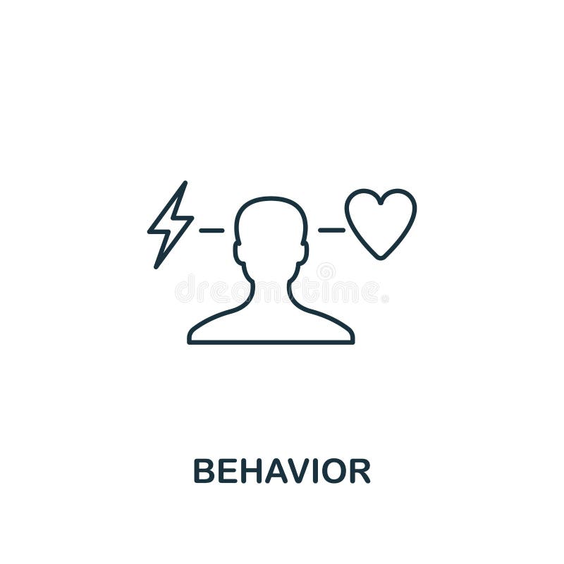 Behavior Icon. Thin Line Design Symbol from Business Ethics Icons ...