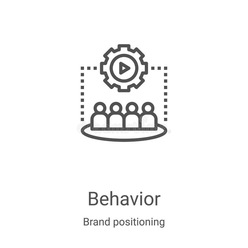 Behavior Icon Vector from Brand Positioning Collection. Thin Line ...