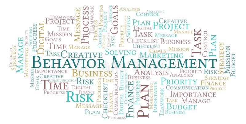 Behavior Management Word Cloud, Made with Text only. Stock Illustration ...