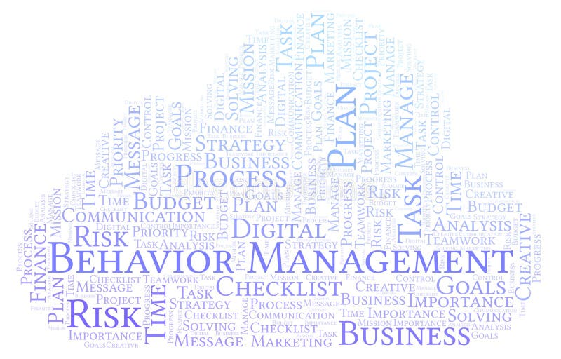 Behavior Management Word Cloud, Made with Text only. Stock Illustration ...