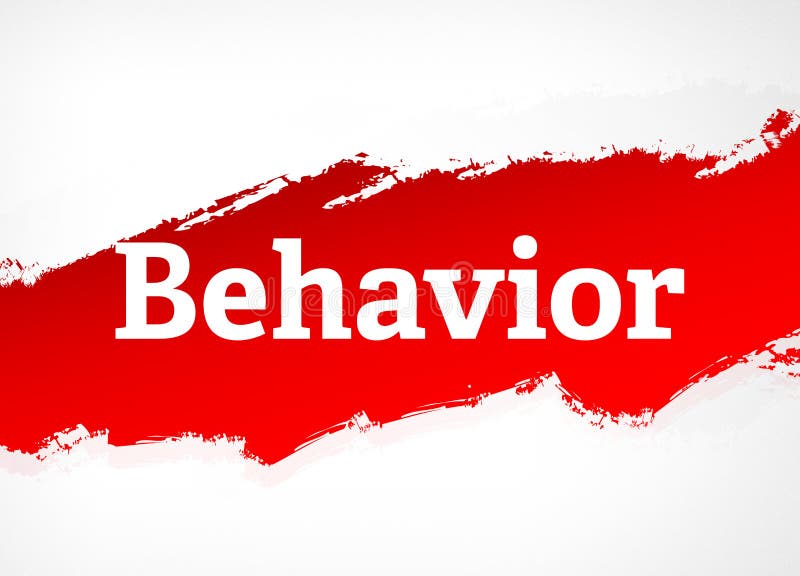 Behavior Red Brush Abstract Background Illustration Stock Illustration ...