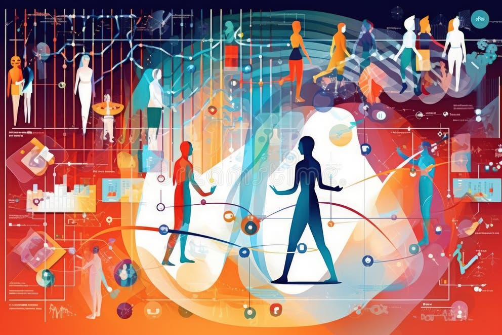 Behavioral Analysis and Artificial Intelligence - Generative AI Stock Illustration ...