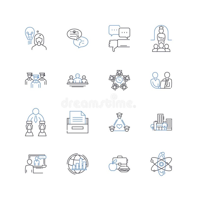 Behavioral Gamification Line Icons Collection. Motivation, Engagement ...