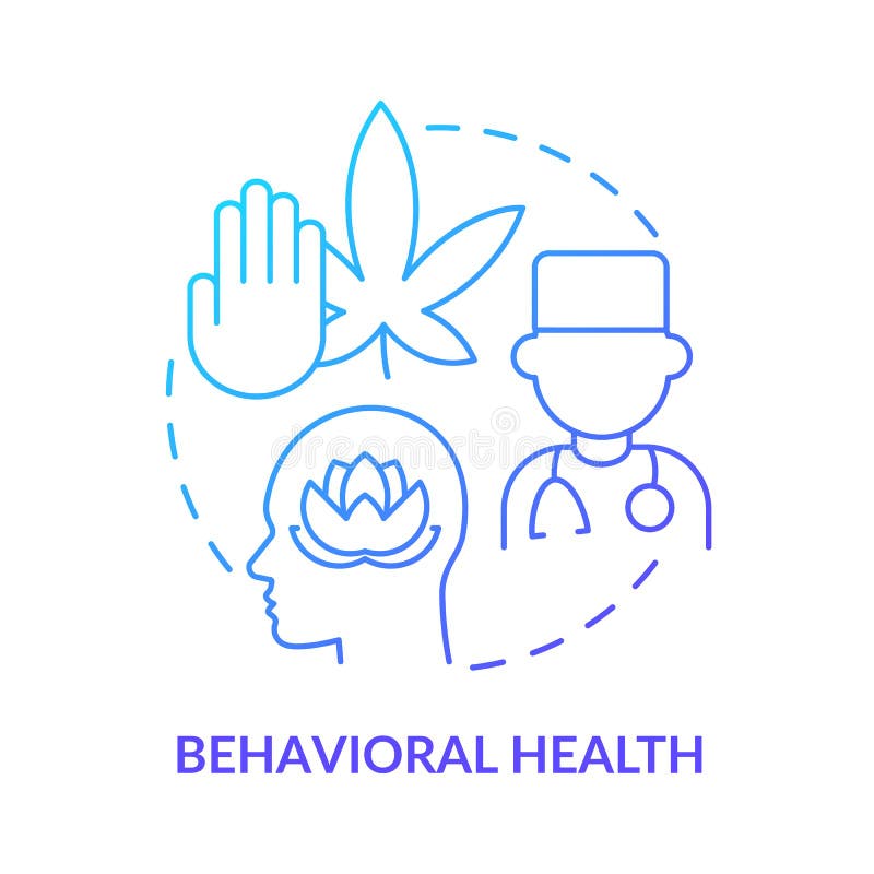 Behavioral Health Blue Gradient Concept Icon Stock Vector ... Behavioral Health Blue Gradient Concept Icon Stock Vector ...