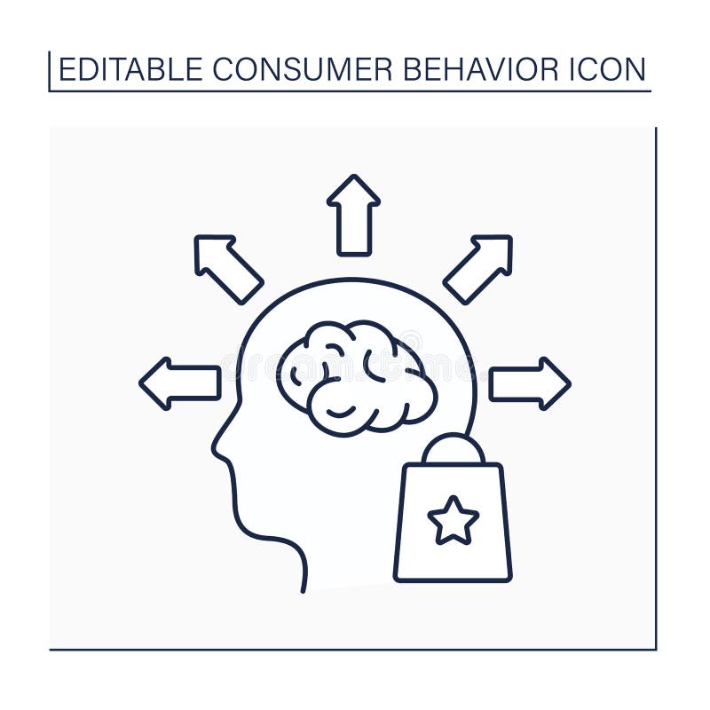 Behavioral Segmentation Line Icon Stock Vector - Illustration of ...