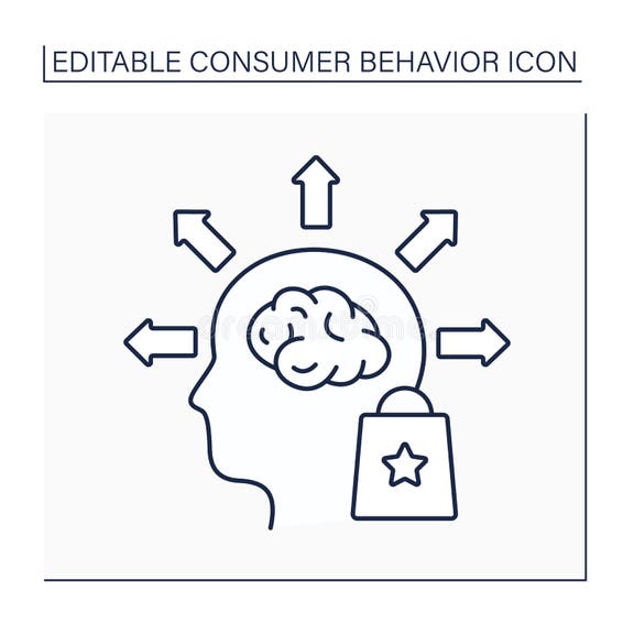 Behavioral Segmentation Line Icon Stock Vector - Illustration of ...
