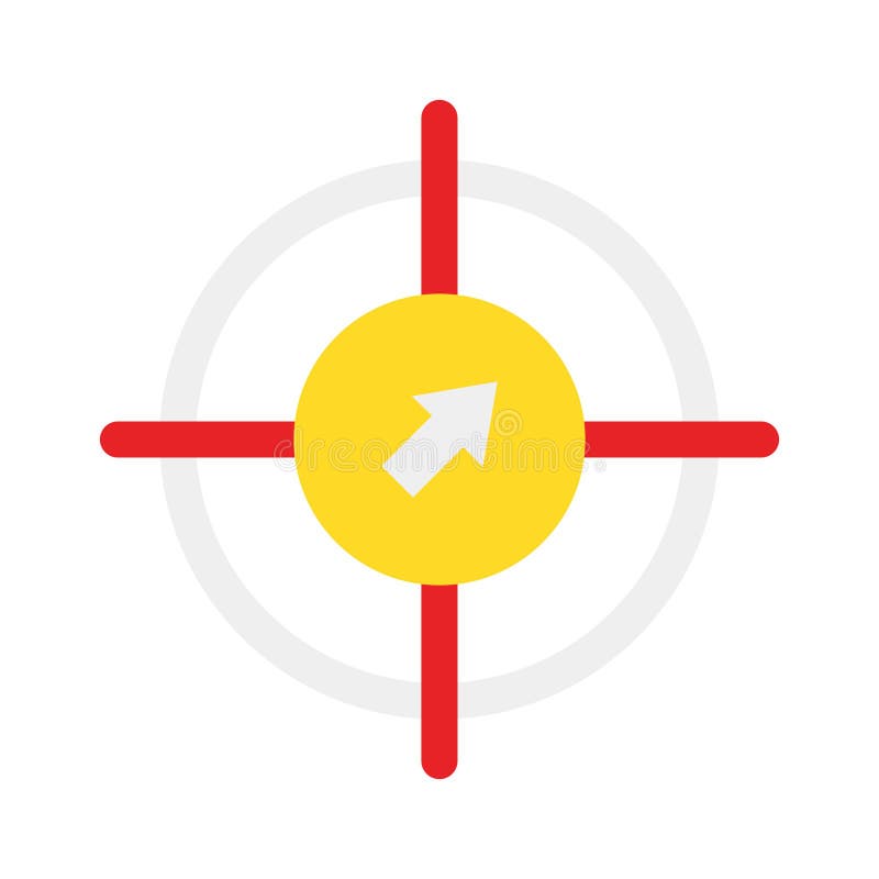 Behavioral Targeting, Crosshair Vector Icon Which Can Easily Modify ...