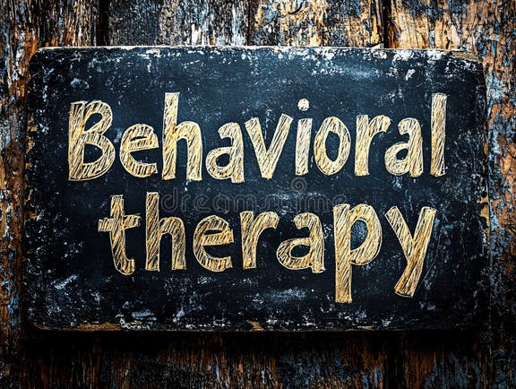 Behavioral Therapy Text Written on a Blackboard. Stock Image - Image of ...