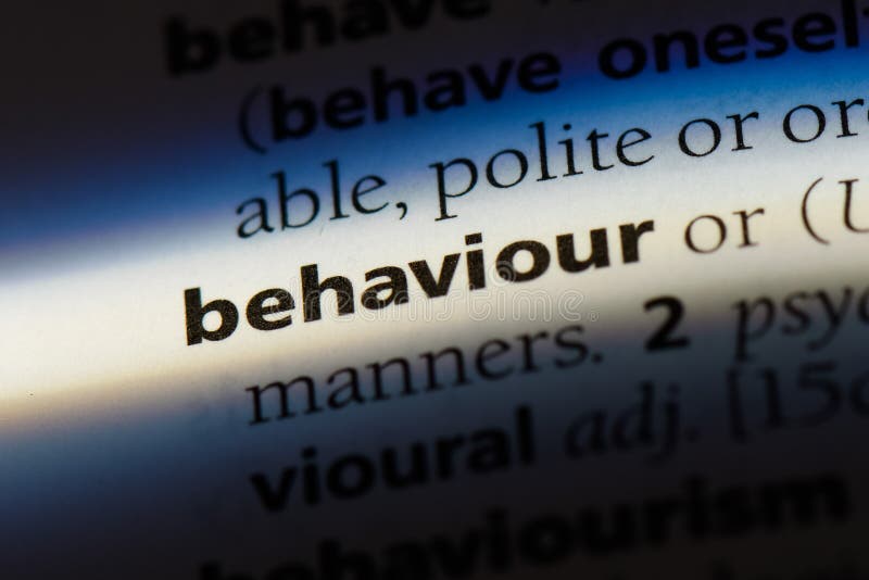 Behaviour word concept stock photo. Image of education - 156294712