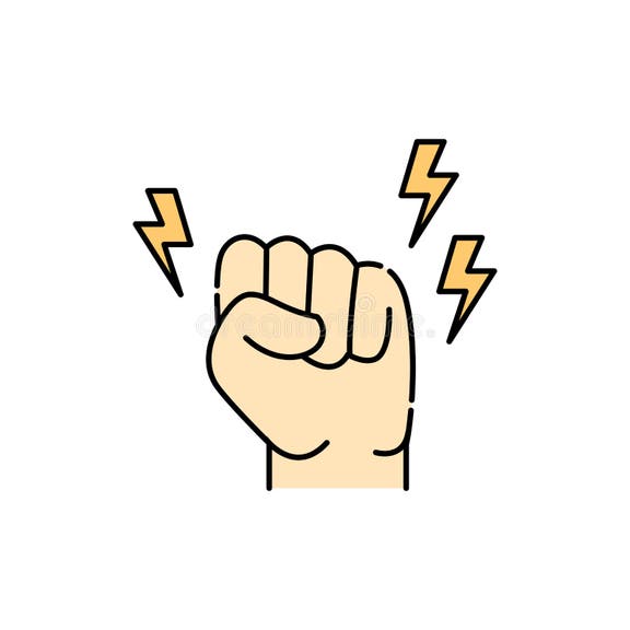 Behavioural Problems Aggressive Olor Line Icon. Computer-induced ...