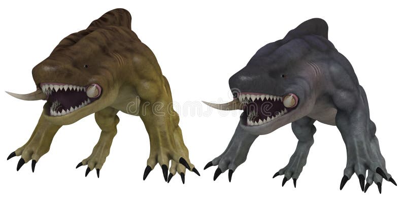 Behemoth a Mythological Beast Stock Illustration - Illustration of ...