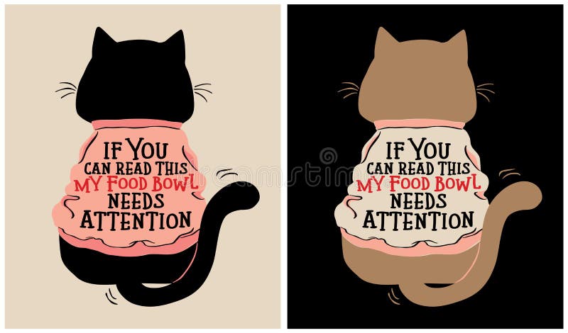 Behind the Cat - Cat Lover stock vector. Illustration of moggy - 264284230