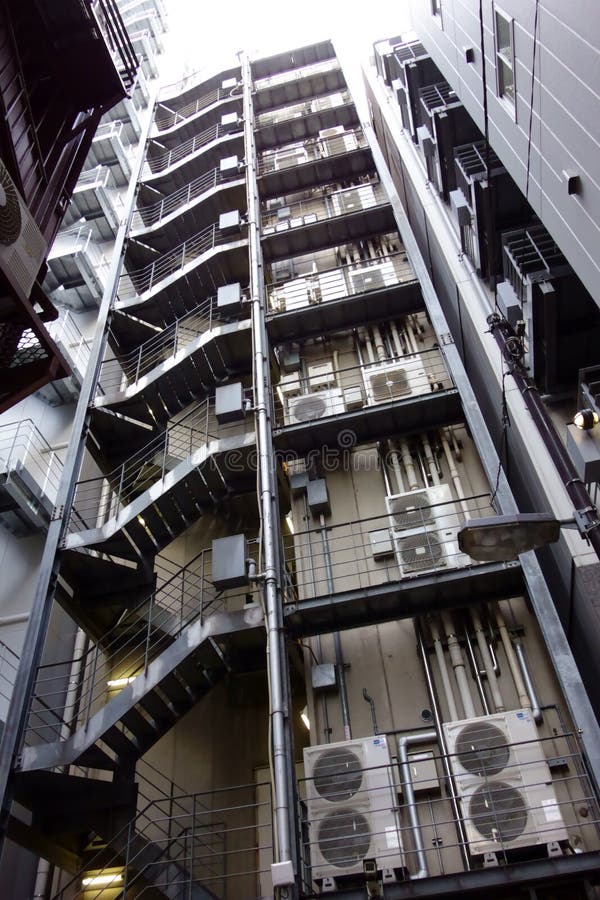 Behind the Complex Equipment Equipment of an Urban Building Stock Image ...