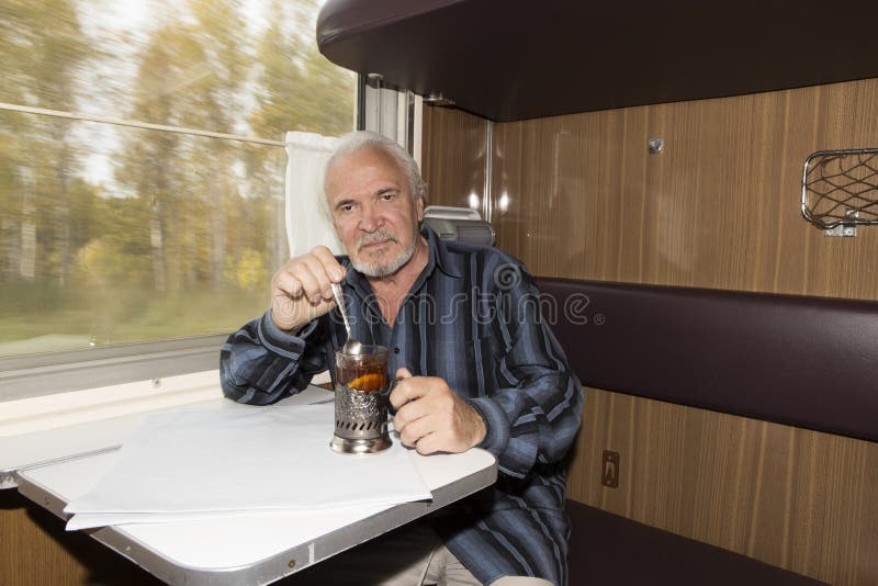 Behind a Cup of Tea in a Train Stock Image - Image of people, sleeping ...