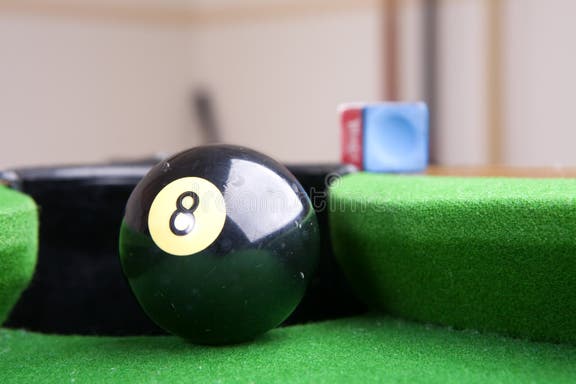 Behind the eight ball stock image. Image of chalk, billiards - 2558537