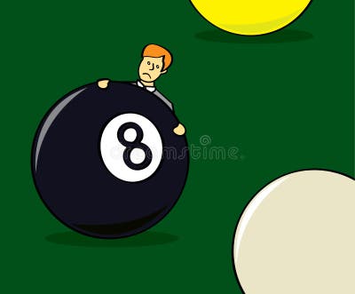 Behind the Eight Ball stock vector. Illustration of swamped - 28832873