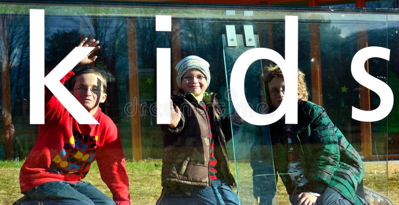 Behind glass stock image. Image of funny, glass, hand - 17851651