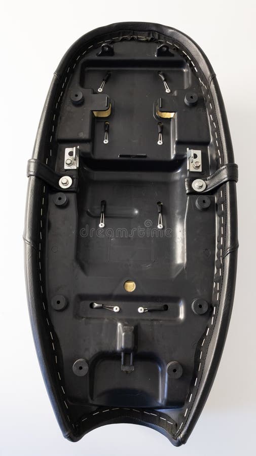 Behind Motorcycle Rear Saddle Back View Seat Classic Motorcycle Seen ...