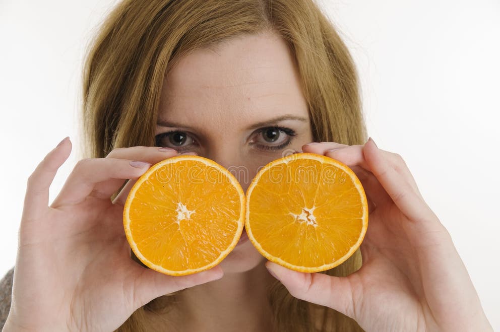 Behind the oranges stock photo. Image of fresh, cosmetics - 14855838