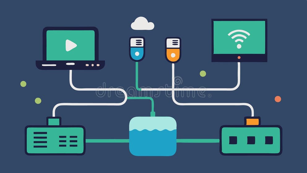 Behind the Scenes an Illustration of the Technical Setup Behind the ...