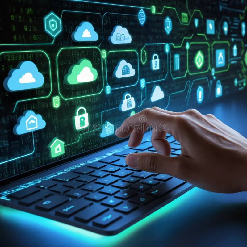 Behind the Scenes of Software Development Stock Image - Image of icons ...