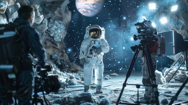 Behind the Scenes of a Space Film Set Capturing an Astronaut in Zero ...