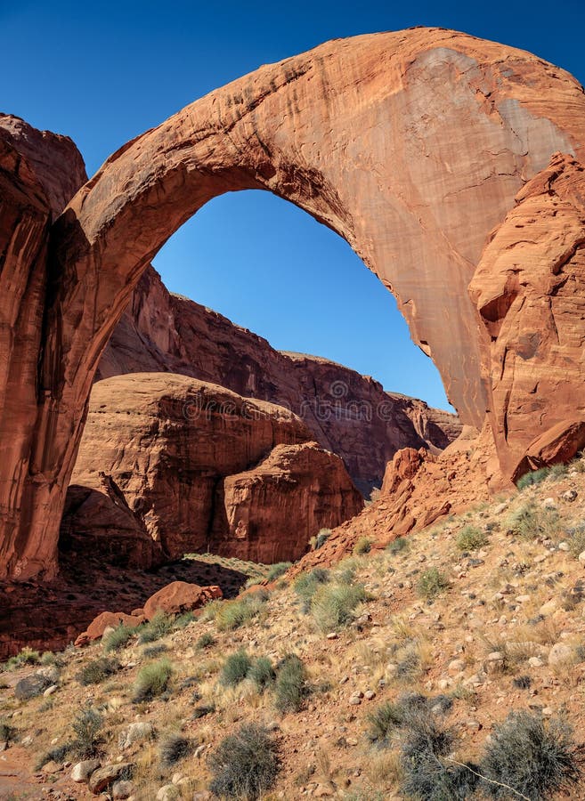 Behind and Side View of Rainbow Bridge, Rainbow Bridge National ...