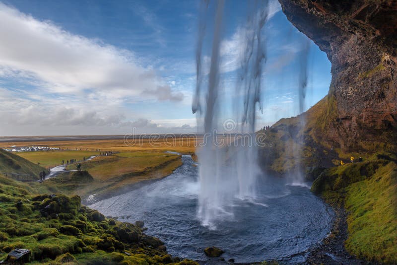 Behind the Waterfall stock image. Image of geology, ecology - 89814427