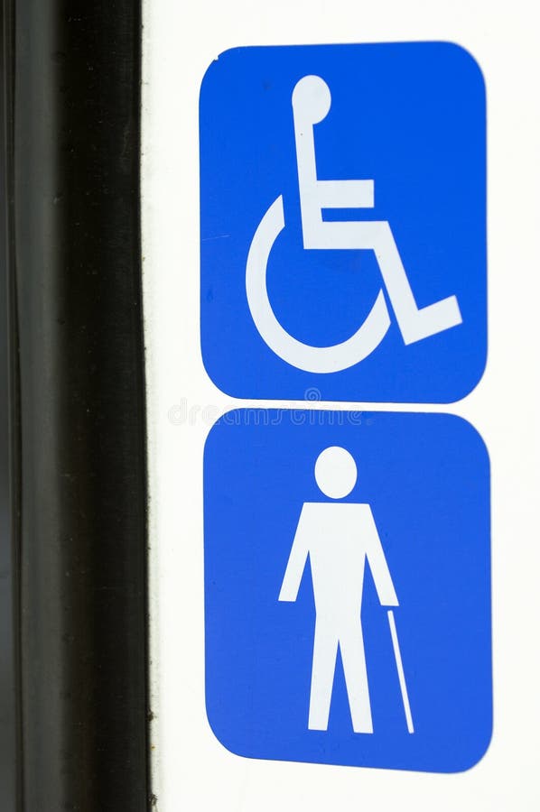 Behinderte Zeichen stockfoto. Bild von symbol, zugänglich - 30555712