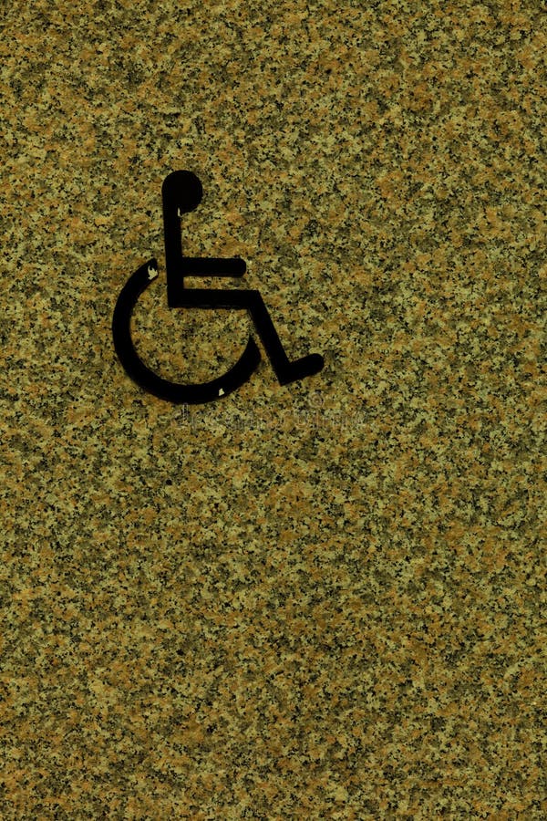 Behindertes Zeichen, Detail Eines Nachrichtenzeichens, Gesperrt ...