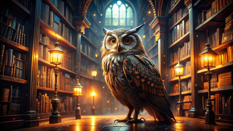 A Wise Owls Nocturnal Study Long Exposure Photography Captures a Serene ...