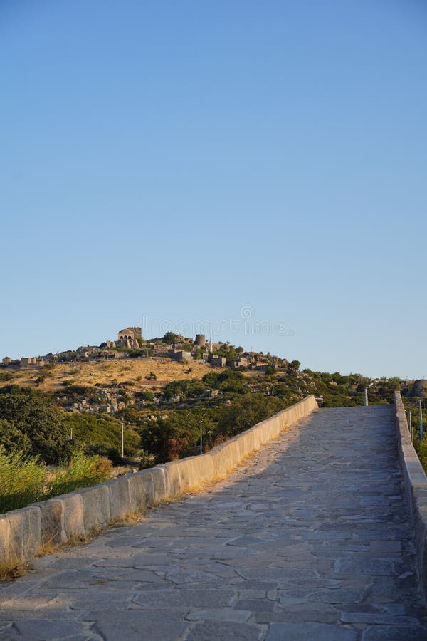 Behramkale Historical Bridge in Assos, Canakkale Stock Photo - Image of ...
