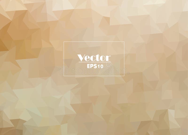 Beige Abstract Digital Vector Image Stylized from Triangles Stock ...