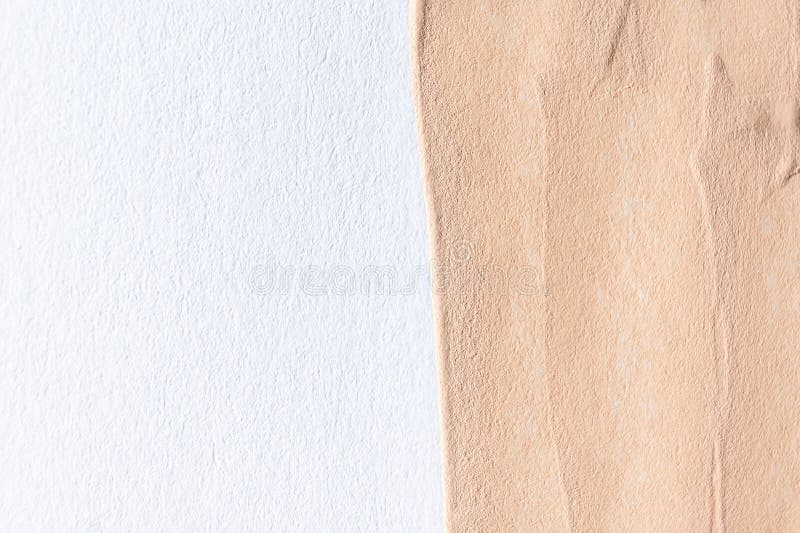 Beige Abstract Matte Background on White, Space for Text. Stock Photo ...