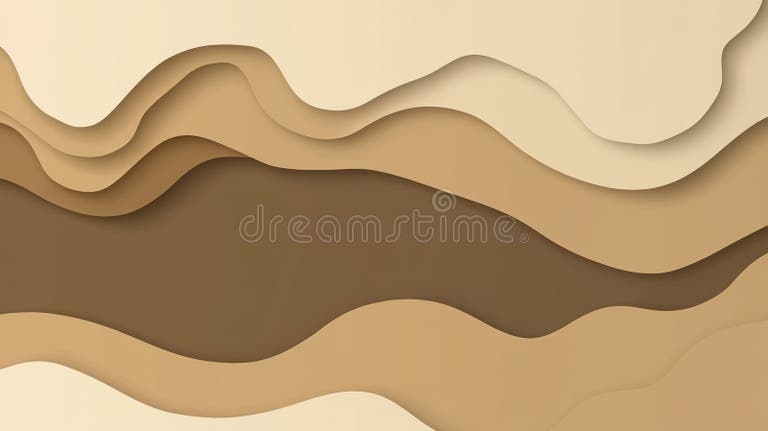 Beige Abstract Wave Background with Minimalist Design for Presentations ...