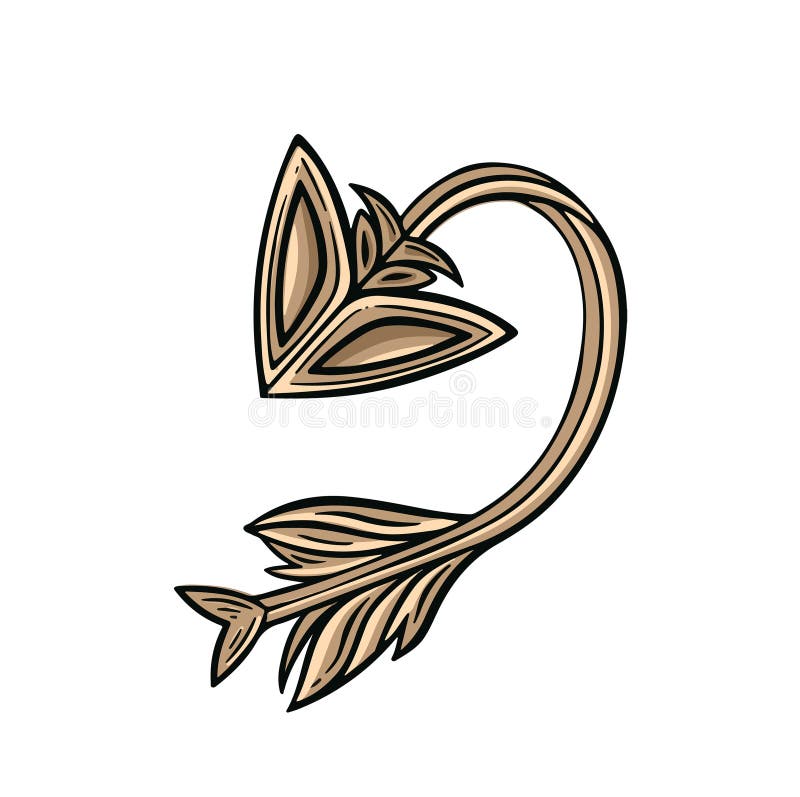 Beige Arrow Back Symbol in Retro Style Stock Vector - Illustration of ...