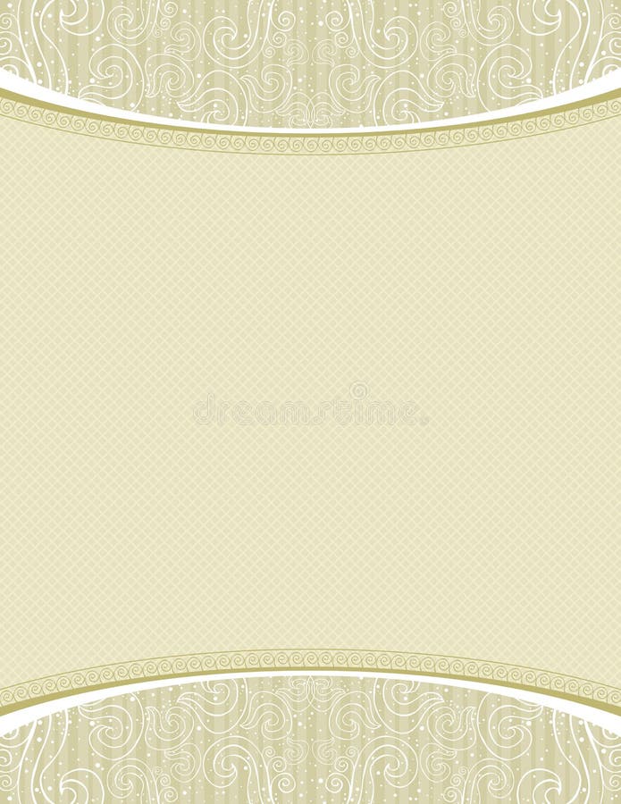 Beige High Resolution Invitation Card Template Stock Illustration ...